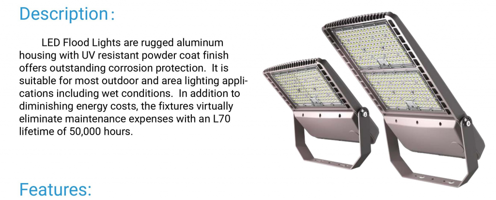 LED FLOOD LIGHT - GERMAN LED